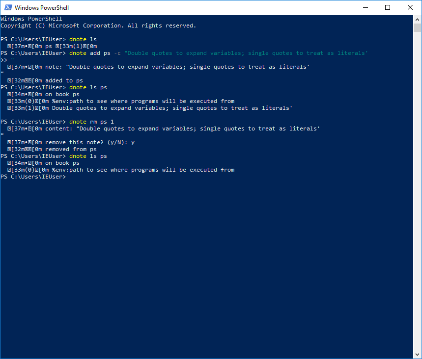 Delete note fails in Windows cmd/powershell · Issue #67 · dnote/dnote · GitHub