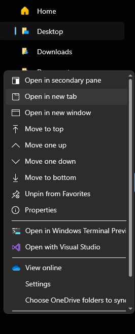 When right-clicking sidebar items, menu appears off-screen · Issue ...
