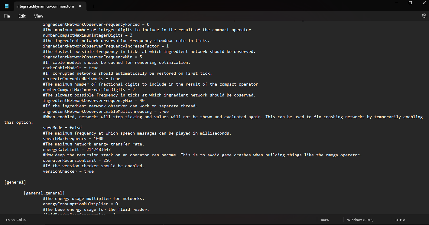 Safe-Mode is enabled for integrated Dynamics causing a block for world importers/exporters ...