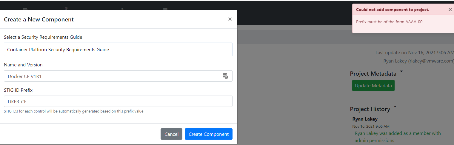 STIG ID Prefix generation should allow for alphanumeric characters in ...
