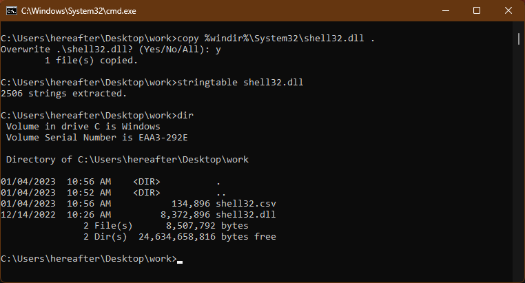 Github Hereafterstring Table Export String Table In Windows Dlls To