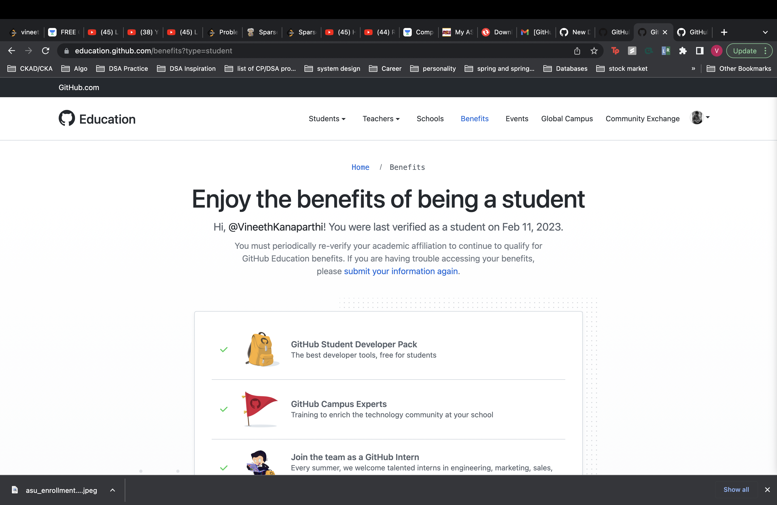 Can't access github student Developer pack · community · Discussion #47038 · GitHub