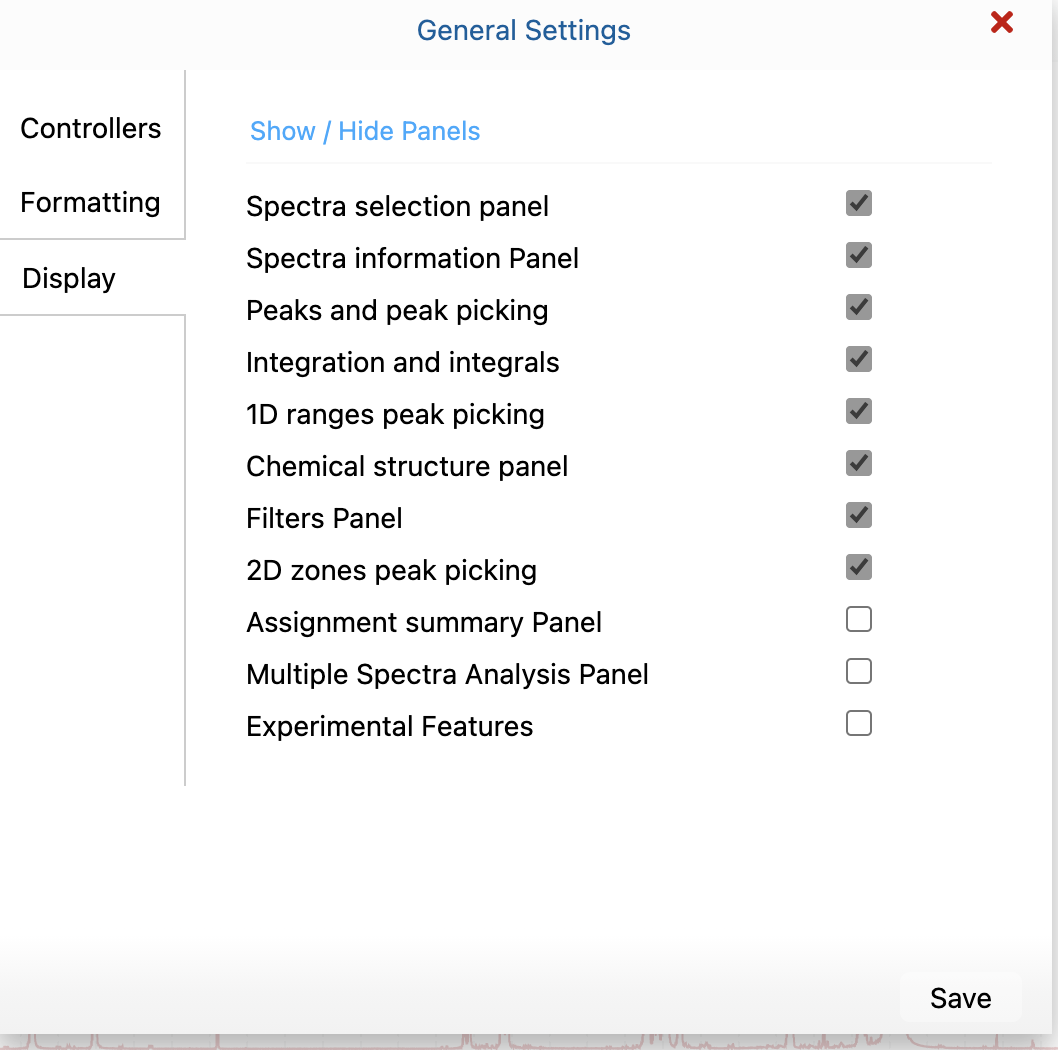 Select panels to display as settings · Issue #33 · zakodium-oss/react-science · GitHub
