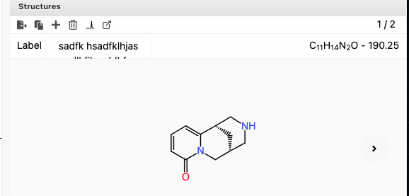 Molecule label · Issue #1691 · cheminfo/nmrium · GitHub