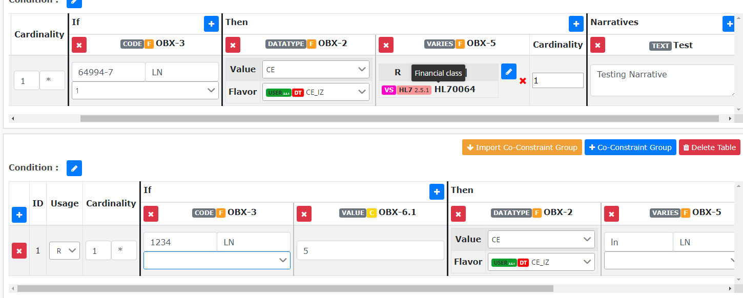 Co-Constraint Table · Issue #775 · usnistgov/hl7-igamt · GitHub