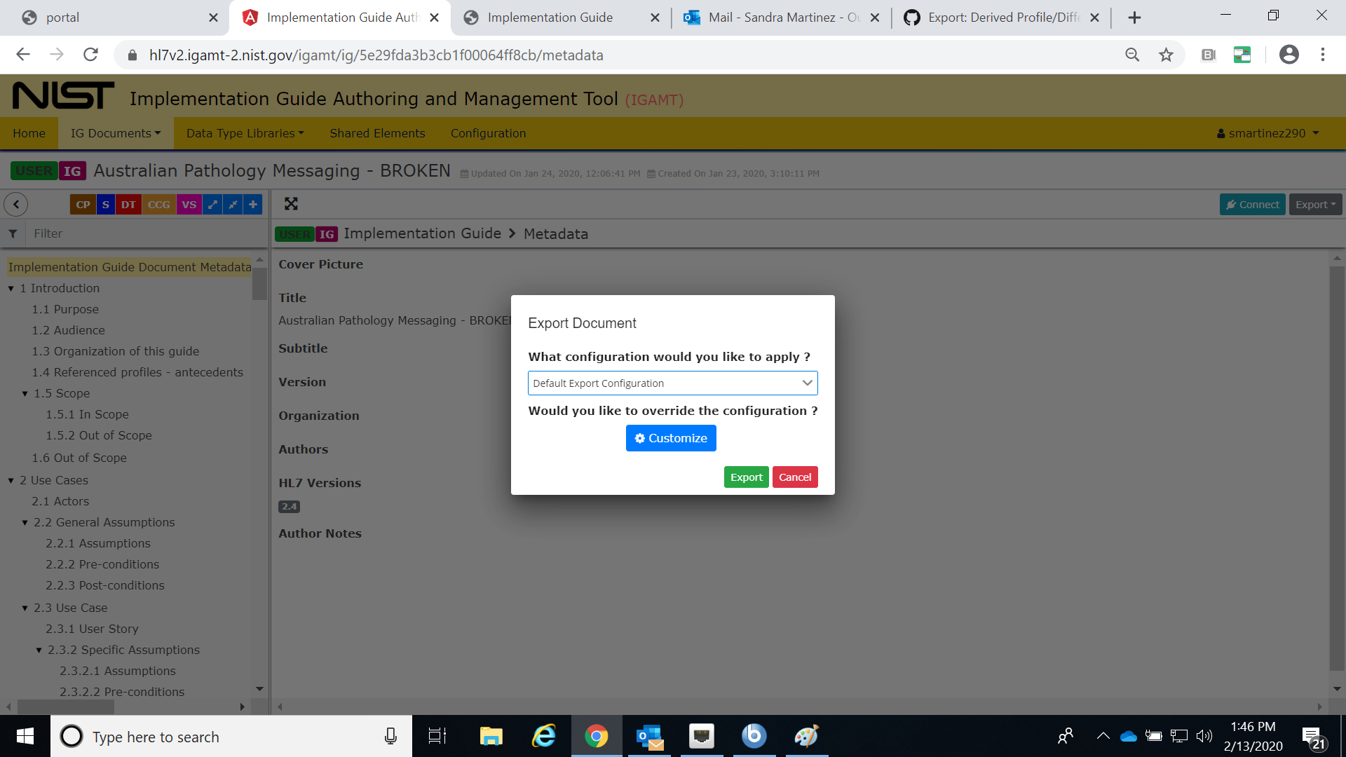 Published IG: Derived · Issue #802 · usnistgov/hl7-igamt · GitHub