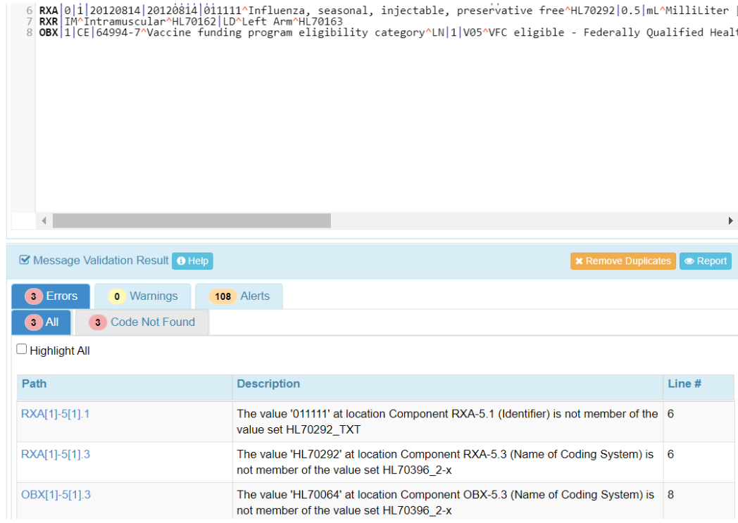 June 10 Deployment: Validation on HL70396 dyn table · Issue #1006 · usnistgov/hl7-igamt · GitHub