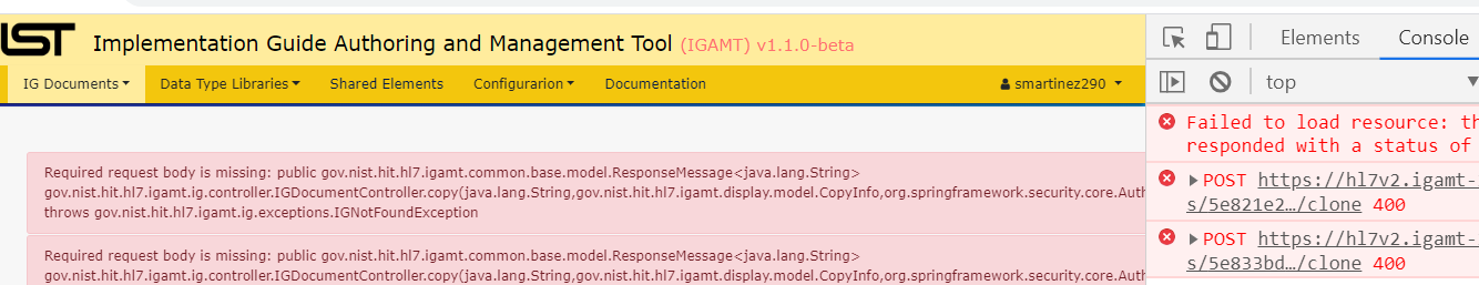 July 22 Deployment - Error when Cloning · Issue #1059 · usnistgov/hl7-igamt · GitHub