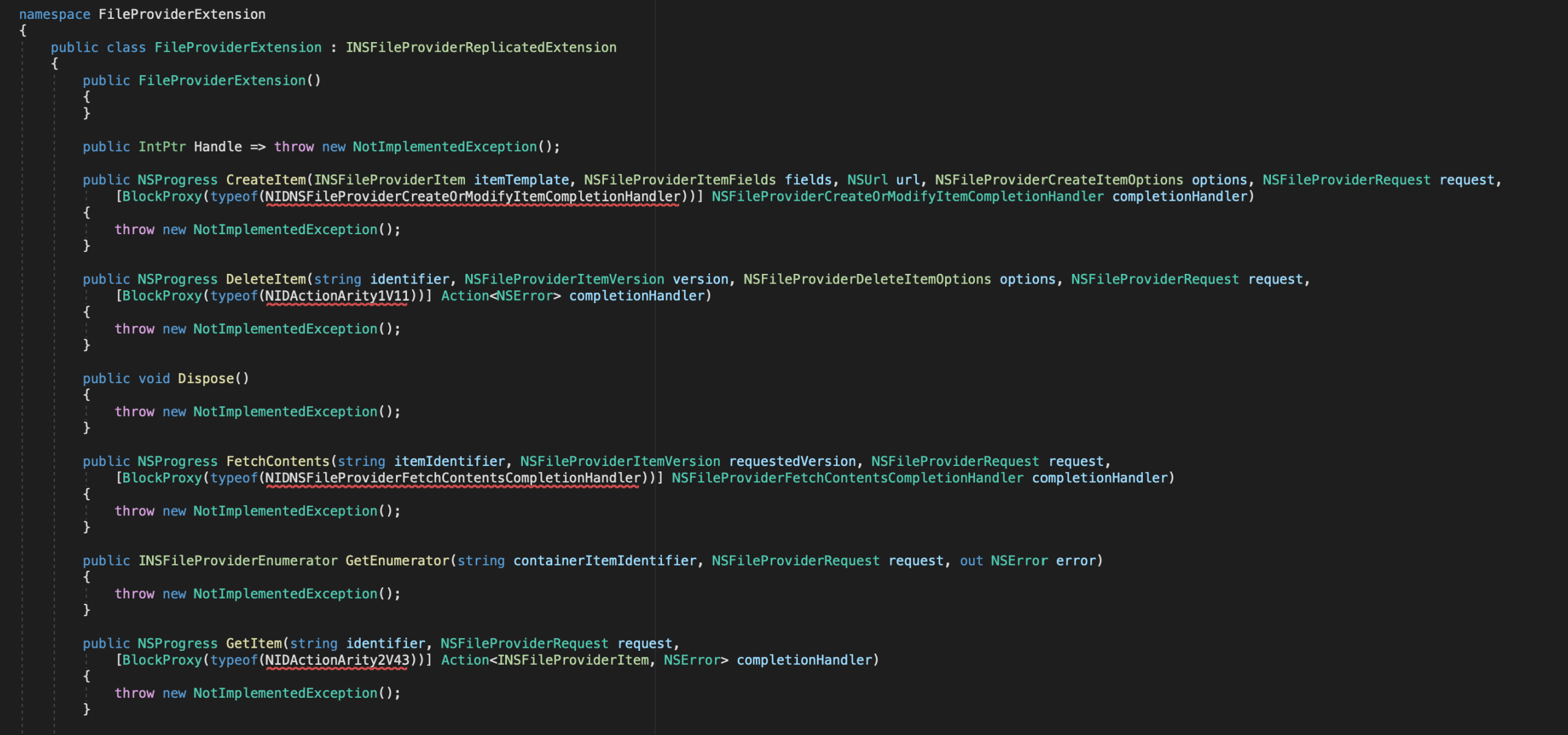 Fileproviderreplicatedextension Implementation Support For Macos · Issue 11290 · Xamarin 