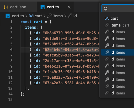 Show the array index in breadcrumbs for JS/TS · Issue #181153 · microsoft/vscode · GitHub