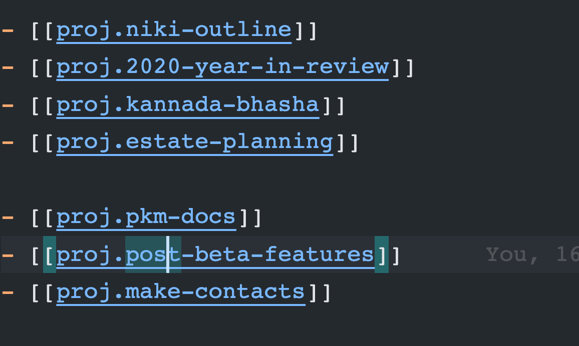 Refactoring a page inserts unwanted spaces in · Issue #475 · dendronhq/dendron · GitHub