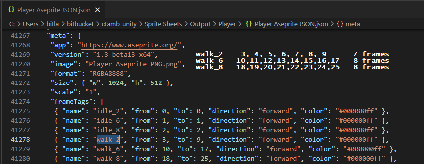 Json Export Is Missing Frame Numbers · Issue 3210 · Asepriteaseprite · Github