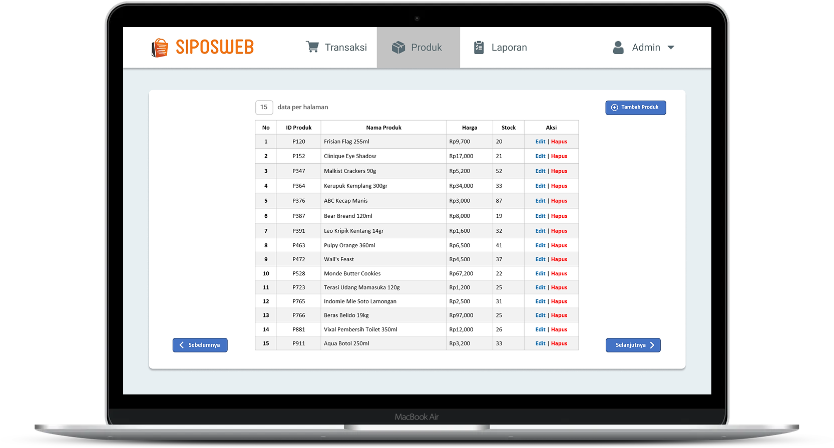 GitHub - deddyrumapea/Siposweb: Web based point of sales. Built from scratch with vanilla PHP.