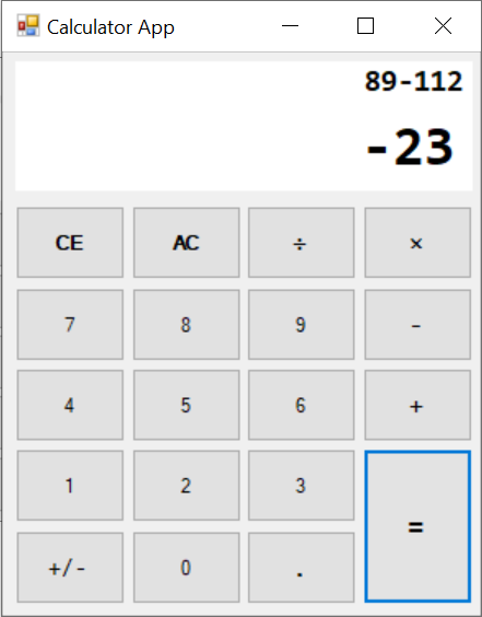 GitHub - deddyrumapea/NET-Calculator: A calculator windows form ...