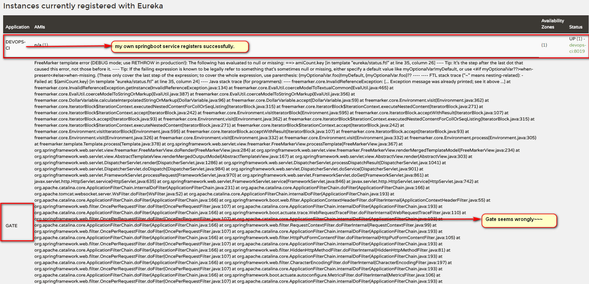 Can not use feign to communicate with gate when registering gate to springcloud eureka · Issue ...