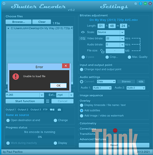 [bug] SE Fails When Loading SRT Subtitles to Burn (Windows) · Issue #41 · paulpacifico/shutter ...