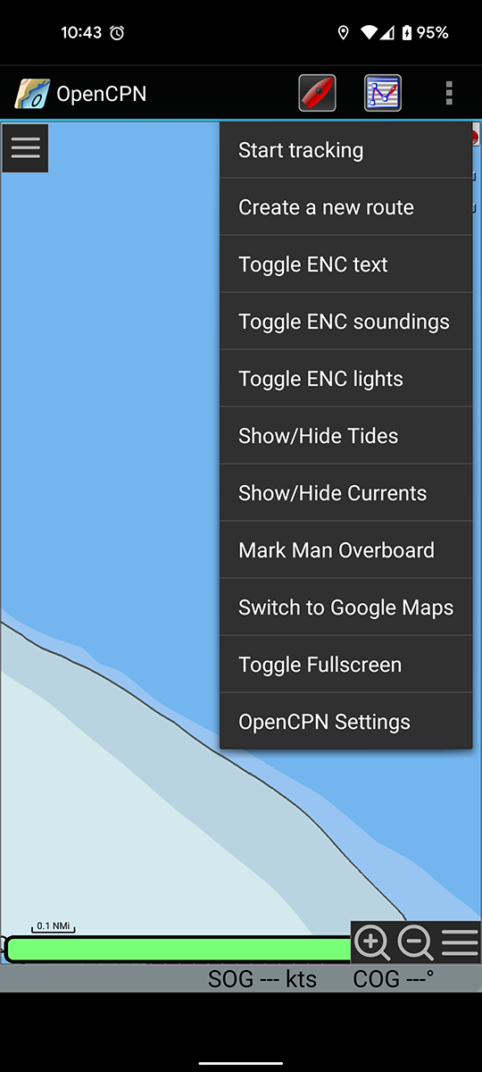 [Android] Current status needed on dropdown menu toggles · Issue #2560 · OpenCPN/OpenCPN · GitHub