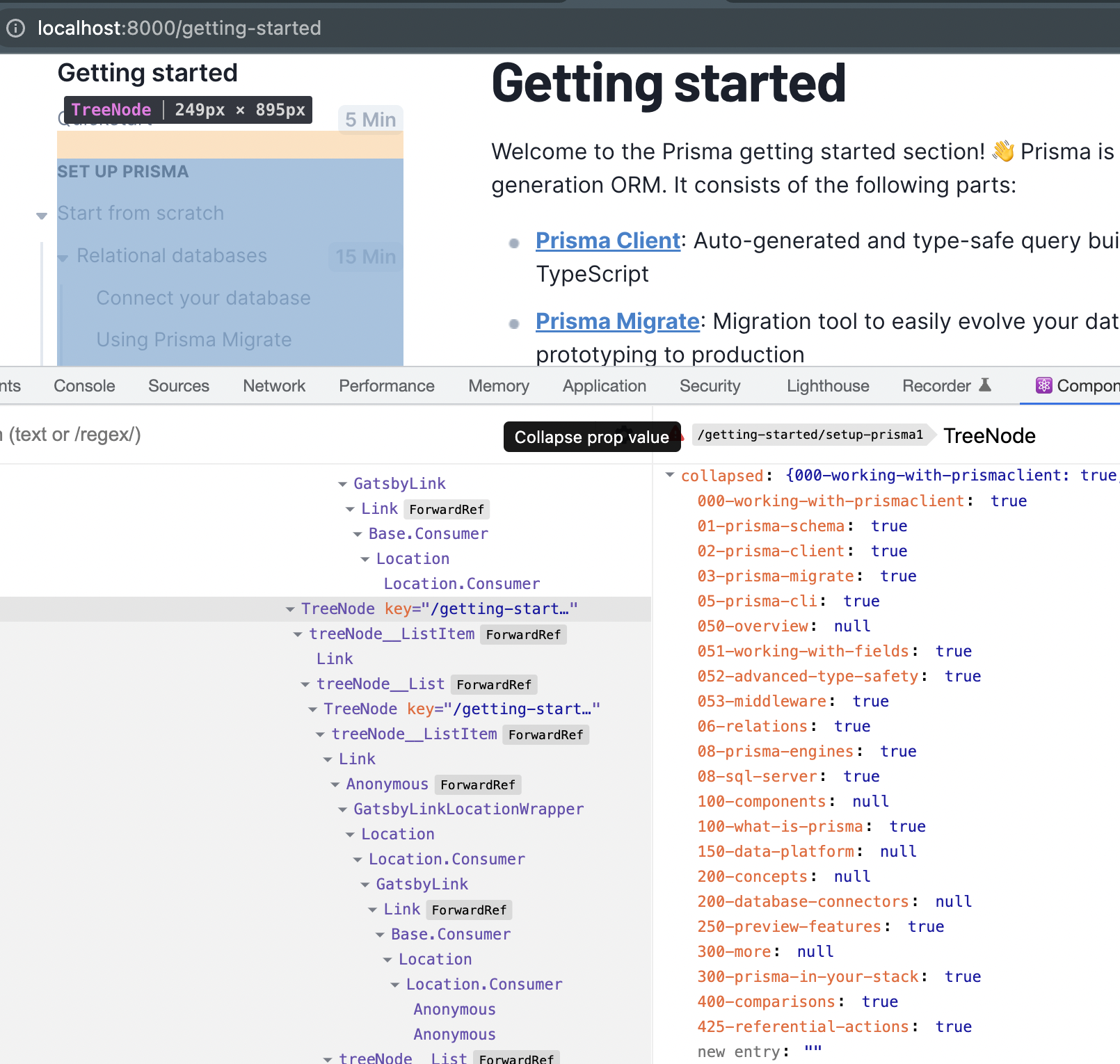 Navigation Is Often Uncollapsed By Default · Issue 2946 · Prismadocs · Github 