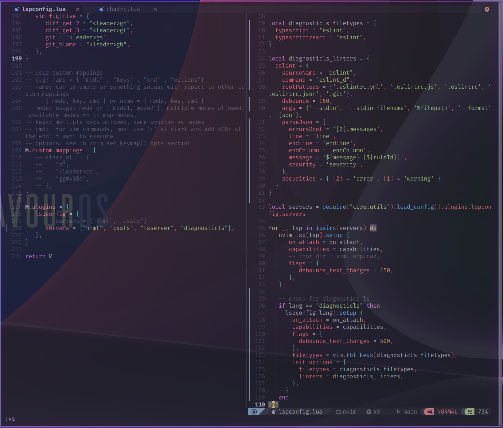 Add options for eslint and prettier · Issue #431 · NvChad/NvChad · GitHub