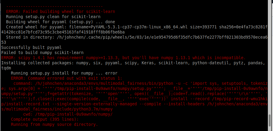 requirements.txt broken · Issue #95 · YerevaNN/mimic3-benchmarks · GitHub