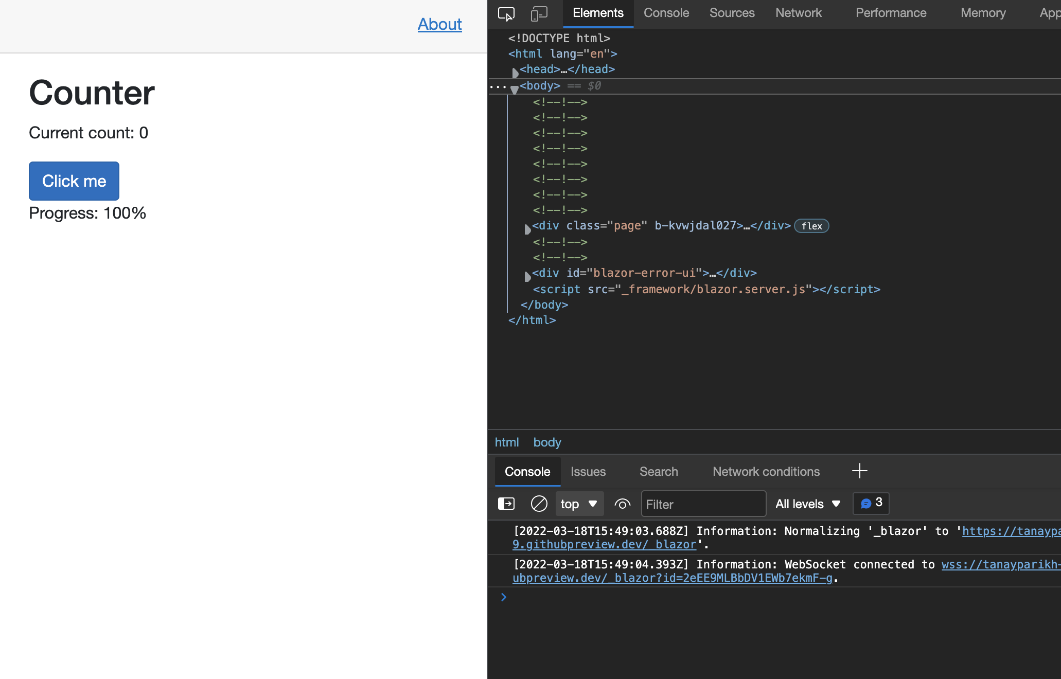 Blazor Component Throws Uncaught In Promise Error · Issue 40772 · Dotnet Aspnetcore · Github