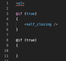 Razor TextMate colorization is lost following multiple statement blocks ...