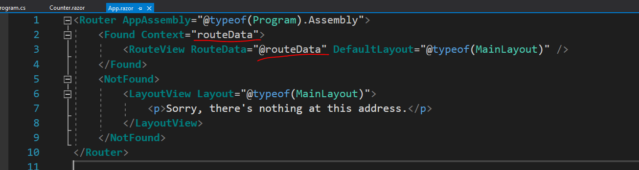 Uncolored Attribute Value (App.razor) · Issue #5068 · dotnet/razor · GitHub