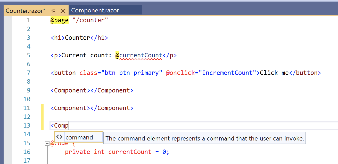 No Component Completions In Vs Codespaces · Issue 5039 · Dotnetrazor · Github