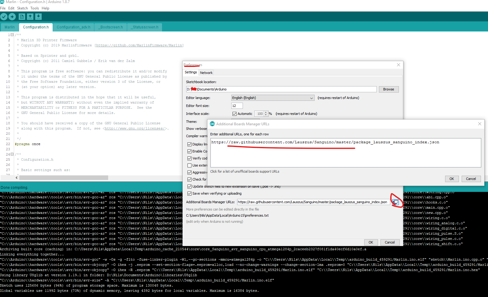 Documentation request: WinAVR and Arduino IDE · Issue #14531 · MarlinFirmware/Marlin · GitHub