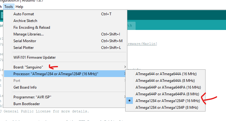 Documentation request: WinAVR and Arduino IDE · Issue #14531 · MarlinFirmware/Marlin · GitHub