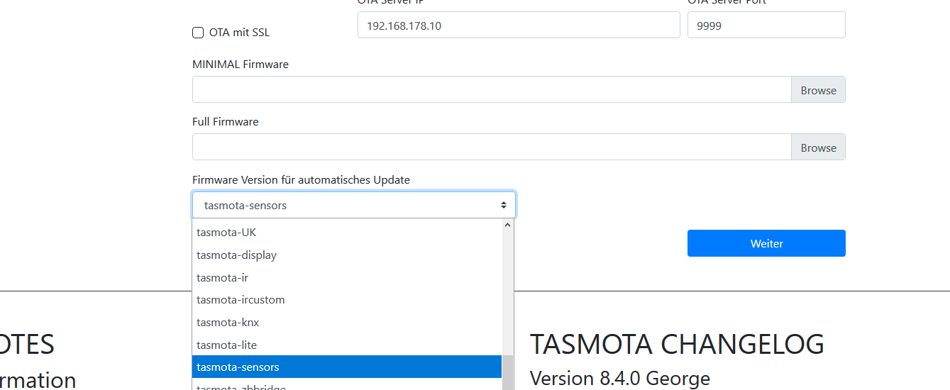 Tasmota firmware versions update · Issue #363 · TasmoAdmin/TasmoAdmin · GitHub