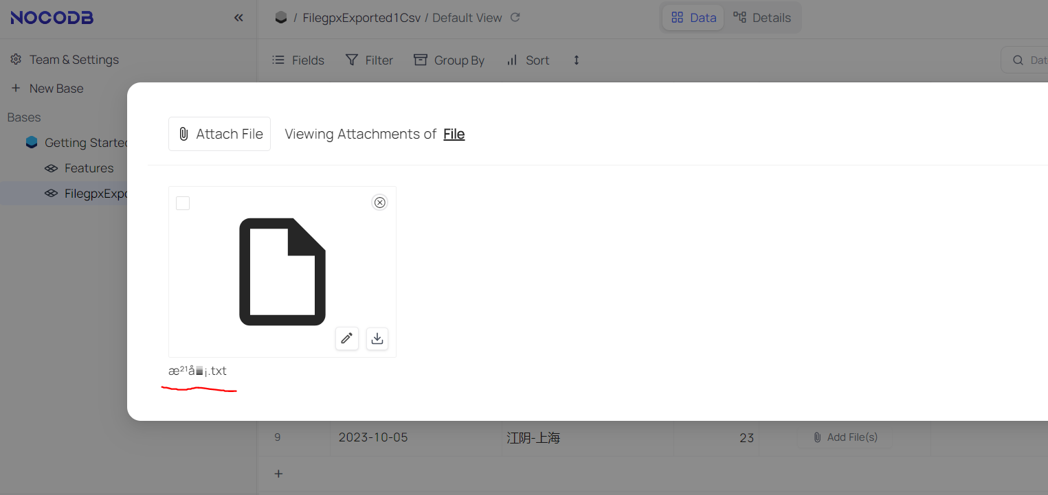 🐛 Bug Attachment Type Datas Title String Doesnt Match Non Ascii Char · Issue 6760 · Nocodb