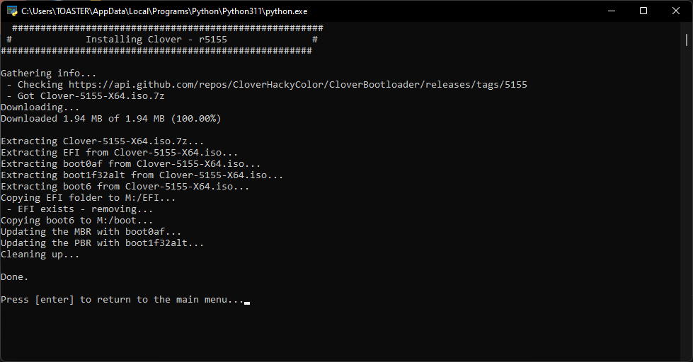 Please Add Option For Using Locally Downloaded Builds of (Opencore, Clover) · Issue #282 ...