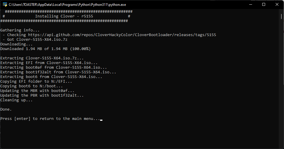 Please Add Option For Using Locally Downloaded Builds of (Opencore, Clover) · Issue #282 ...