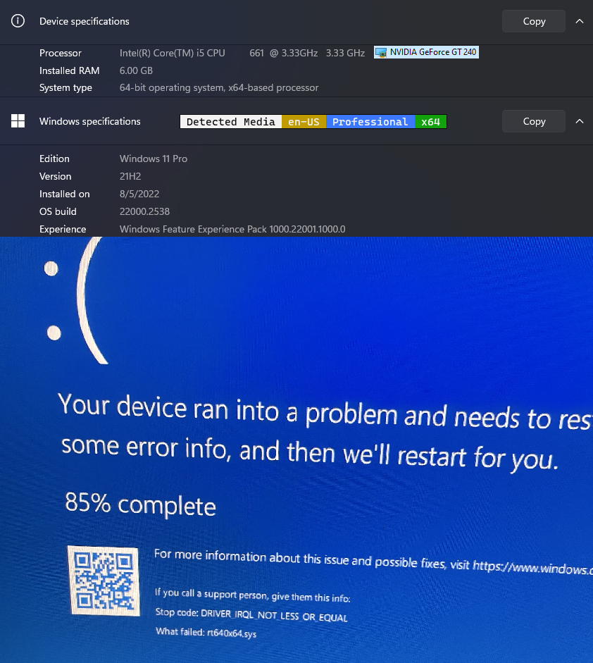 upgrading fails on the restart screen 21h2 to 22h2 · Issue #287 · AveYo/MediaCreationTool.bat ...