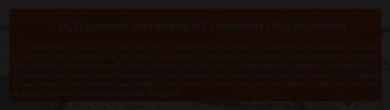 ACE 3.16.0 - Client Side Mismatched Varients Issue · Issue #9551 · acemod/ACE3 · GitHub