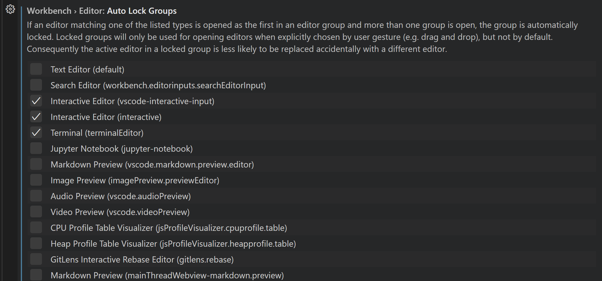 Can't set Interactive window as an auto lock group · Issue #164367 · microsoft/vscode · GitHub