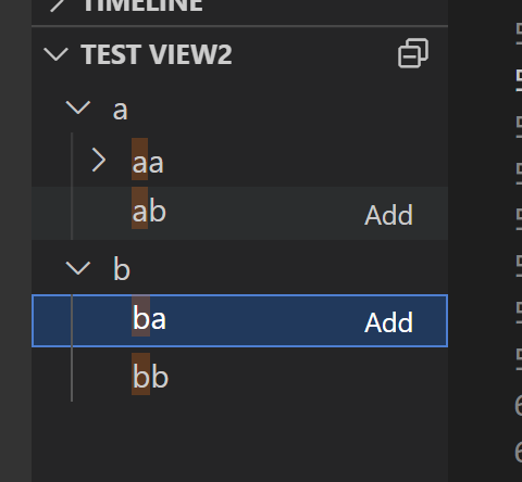 Tree item label jiggles up and down (if inline tree item commands have text and no icon) · Issue ...