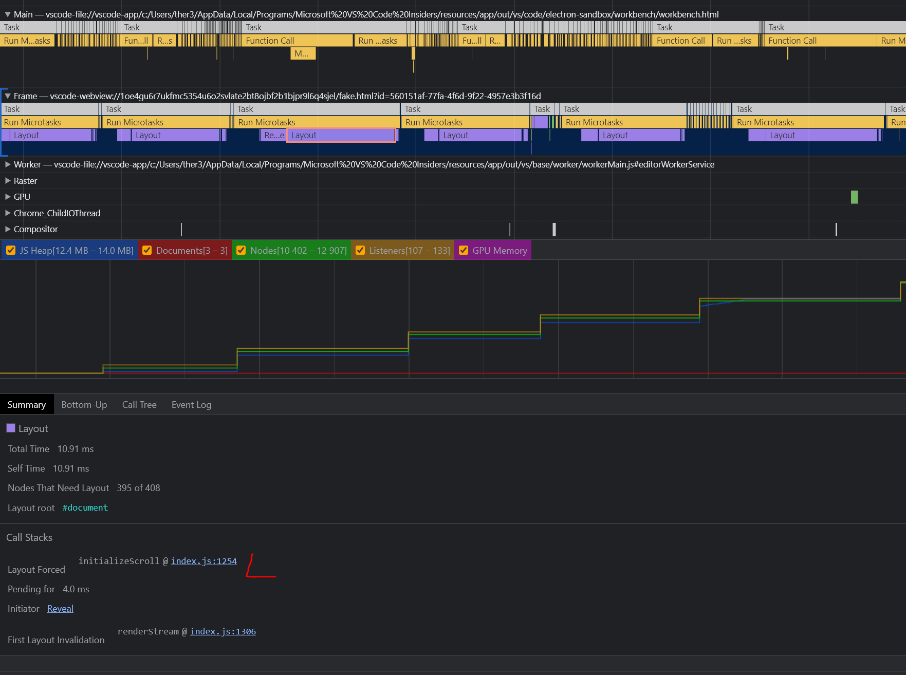 Crash when notebook scrolling is on and a lot of output is streamed in · Issue #182636 ...