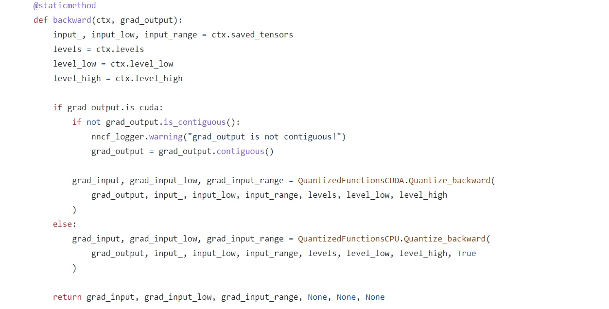 Gradoutput Is Not Contiguous · Issue 1334 · Openvinotoolkitnncf · Github 