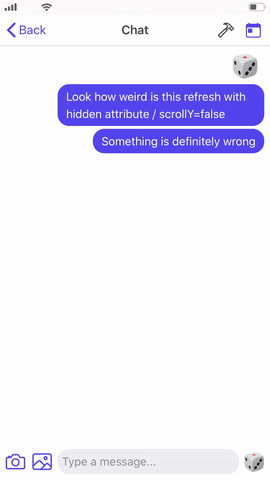 bug: scrollY="false" / --overflow: false on ion-content refresh a view · Issue #20582 · ionic ...