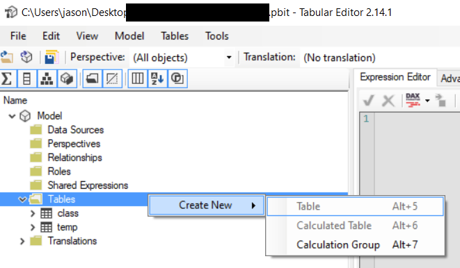 Convert .BIM to .PBIT · Issue #763 · TabularEditor/TabularEditor · GitHub