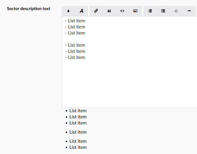 Markdown editor - list items include additional spacing · Issue #6186 · umbraco/Umbraco-CMS · GitHub