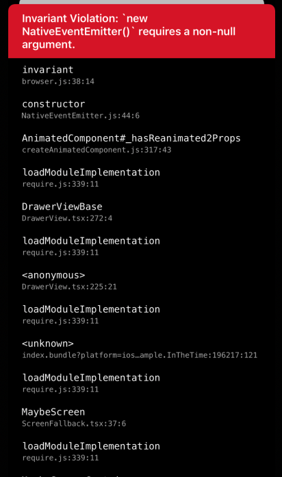 Invariant Violation: `new NativeEventEmitter() · Issue #512 · react-native-netinfo/react-native ...