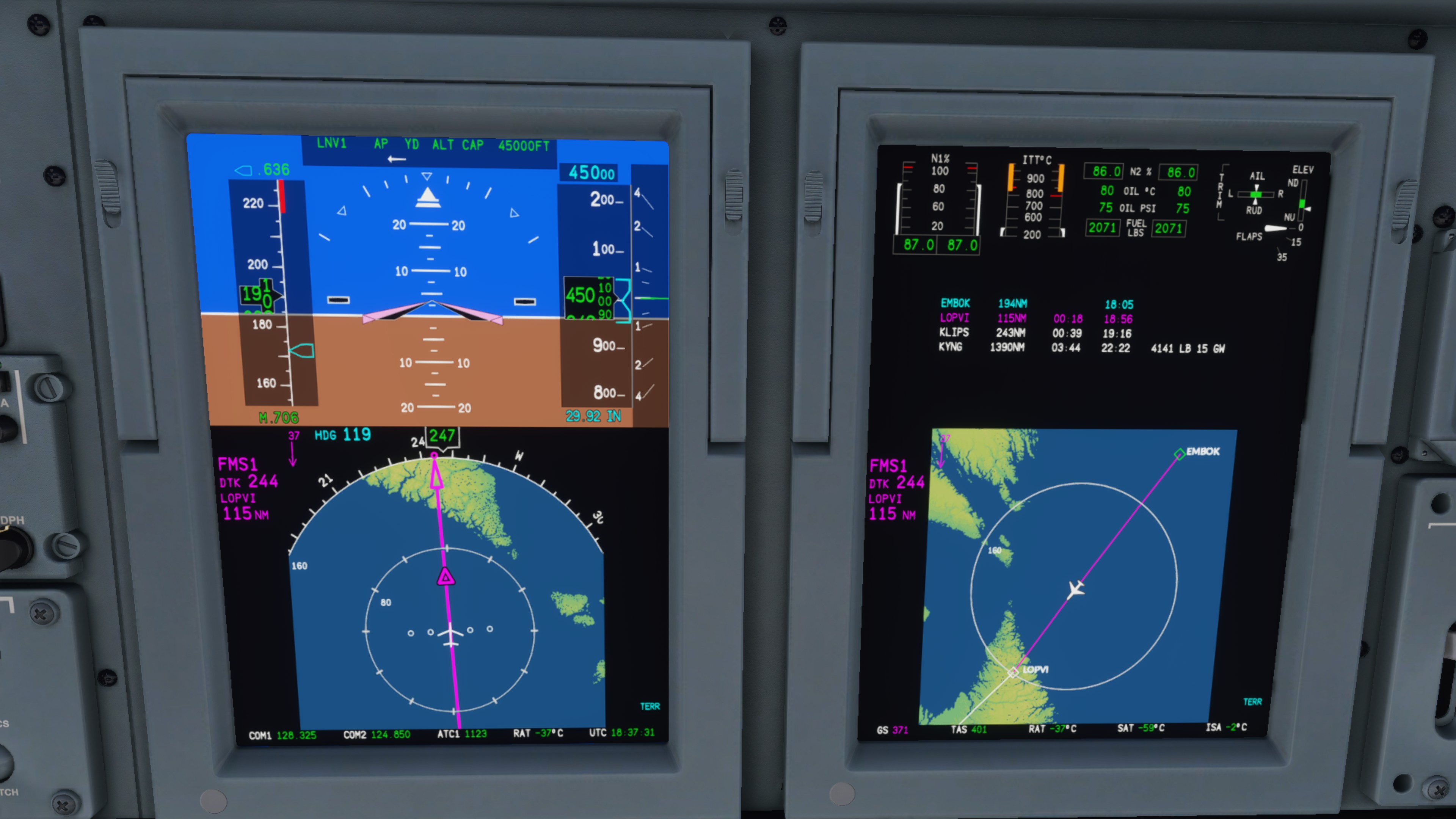 FMS waypoint distance doesn't line up with map distance rings in MFD ...