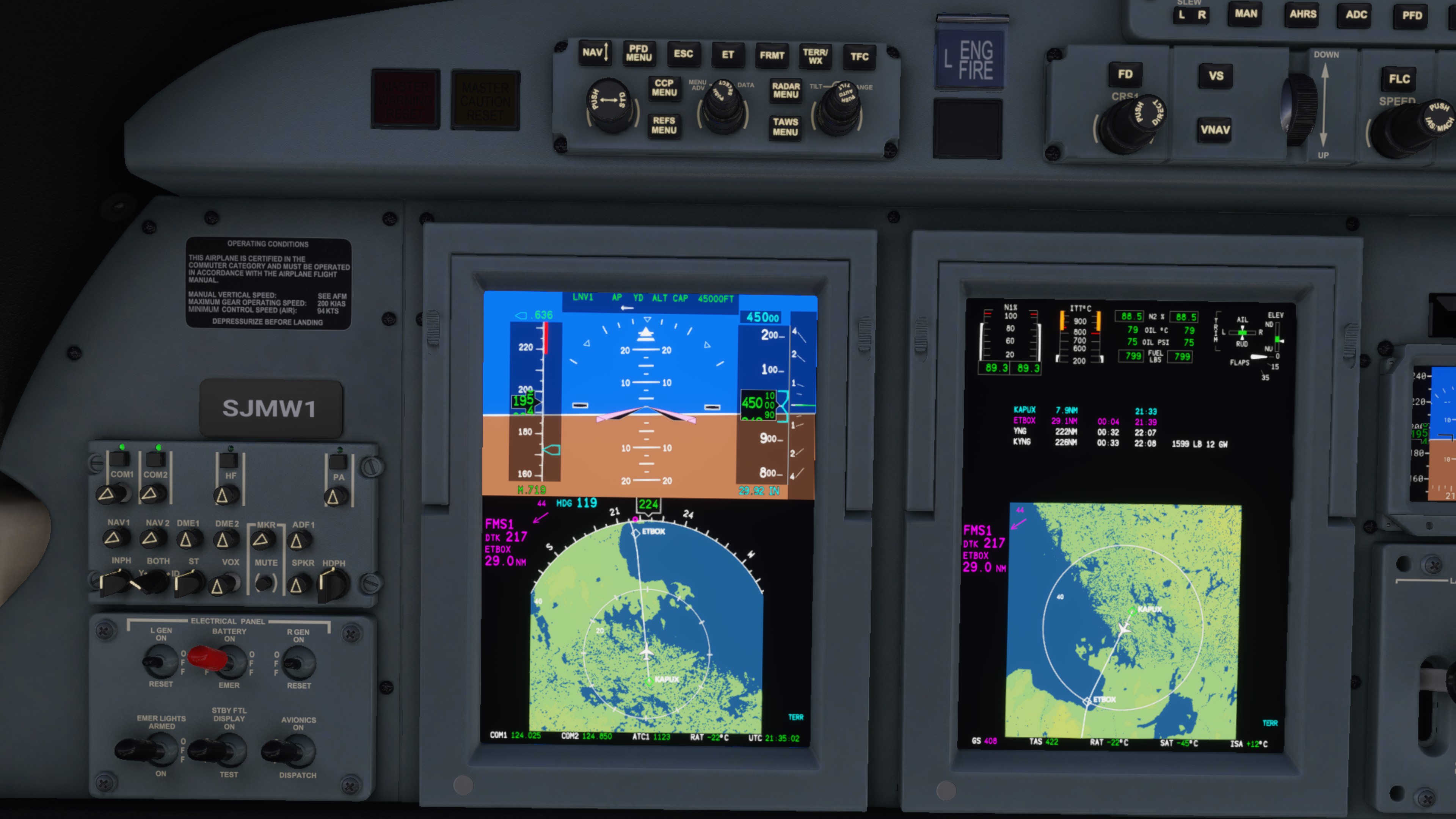 FMS waypoint distance doesn't line up with map distance rings in MFD ...