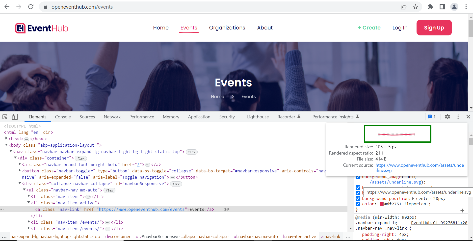 The underlying red line of selected menu item is not straight, a bit tilted · Issue #129 ...