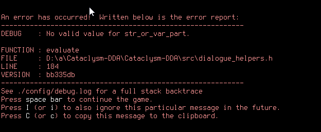 Scenario Start EOC effects leading to error code on game start · Issue #64762 · CleverRaven ...