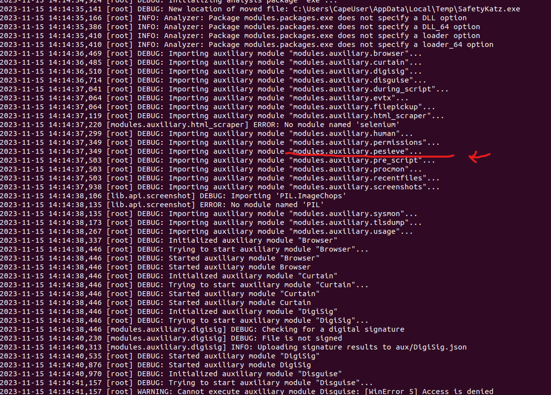 Having trouble with retrieving the results from a scan to the host ...
