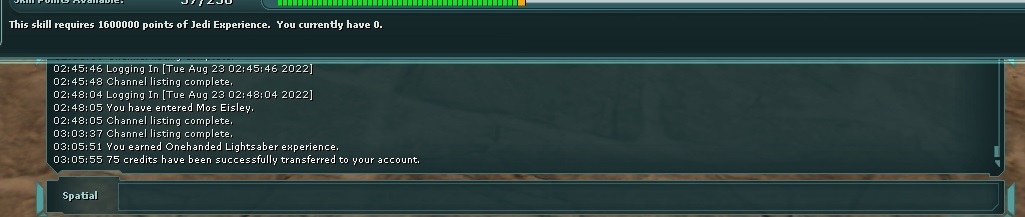 Improper Experience Type · Issue #739 · ProjectSWGCore/Holocore · GitHub